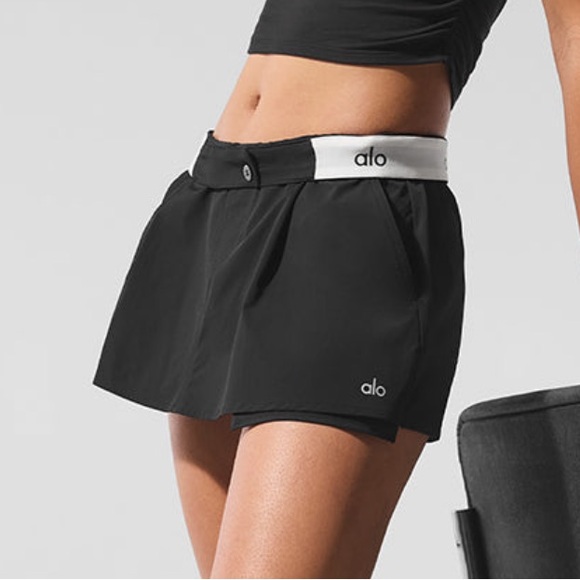 ALO Yoga | Shorts | Alo Reversible Logo Waistband Flipit Mini Skort ...